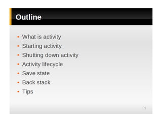 Android Training - Part 3 | PPT