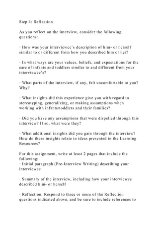 Week 2 Application—InterviewUnderstanding Differences in Perspec.docx