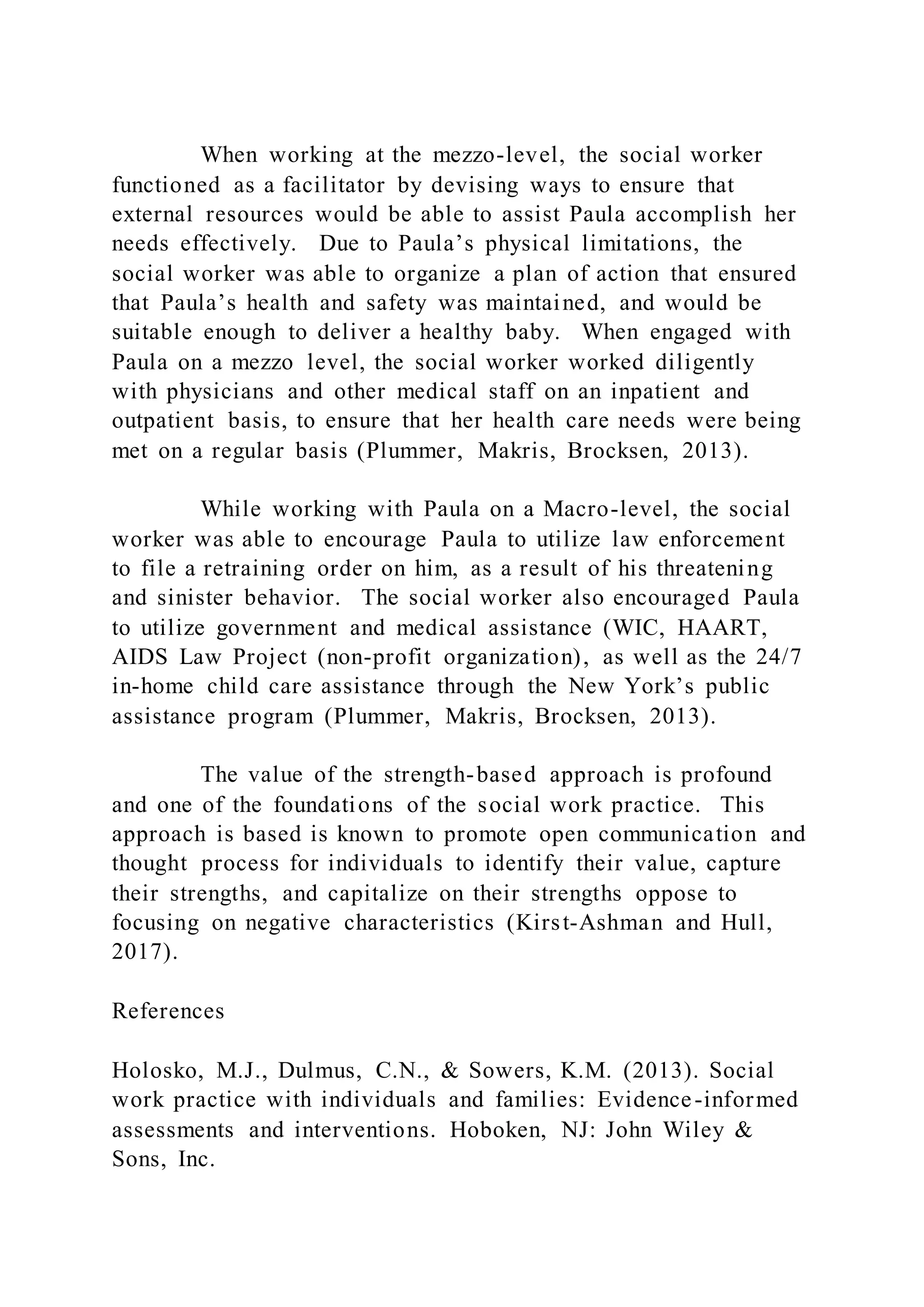 Week 2 Assessment of FamiliesUnderstanding a client’s famil | DOCX ...
