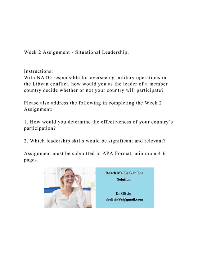 Week 2 Assignment - Situational Leadership. Instructions.docx