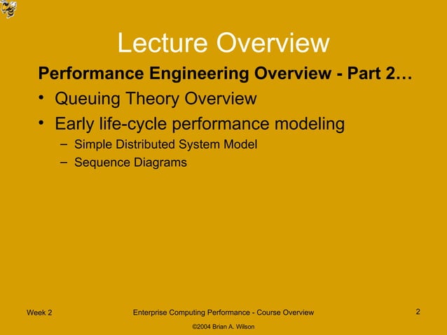 Georgia Tech: Performance Engineering - Queuing Theory and Predictive ...