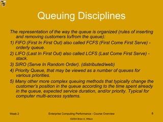 Georgia Tech: Performance Engineering - Queuing Theory and Predictive Modeling | PPT