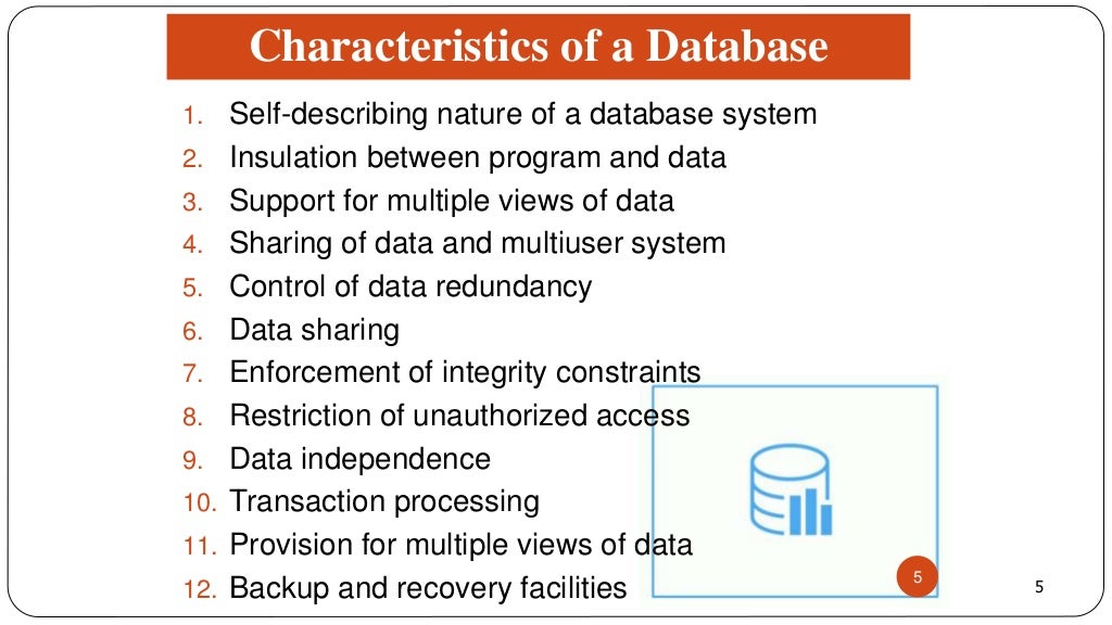 Week 2 Characteristics & Benefits of a Database & Types of Data Models