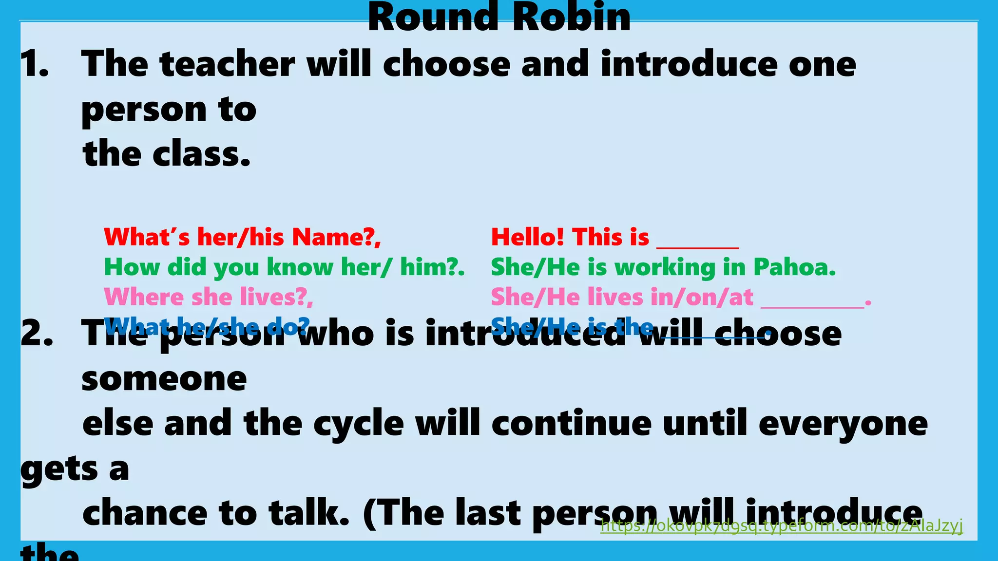 Conversational English Introducing a Friend | PPTX