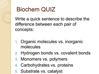 AP Biology - Week 2 Cells and Membranes | PPTX