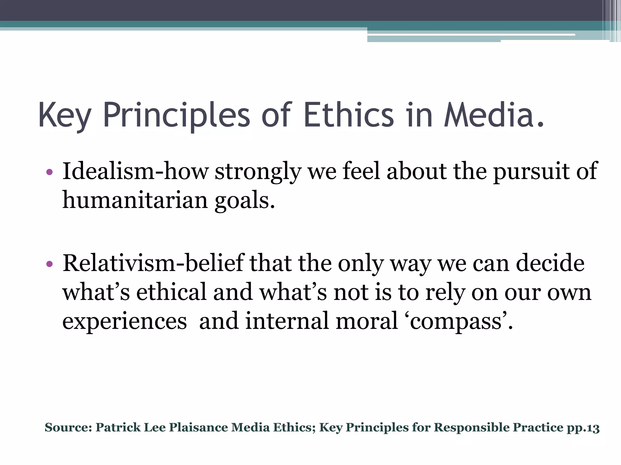 Introduction to Media Ethics | PPTX