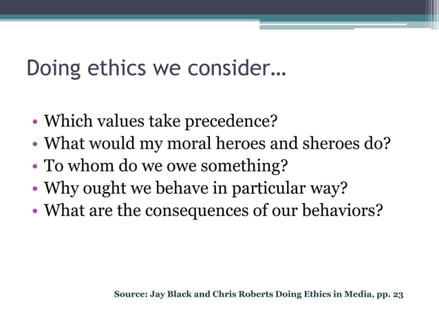 Introduction to Media Ethics | PPTX