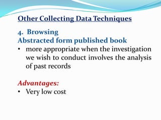 Collecting Data Technique | PPTX
