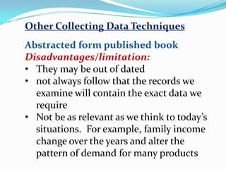 Collecting Data Technique | PPTX