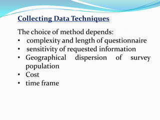 Collecting Data Technique | PPTX