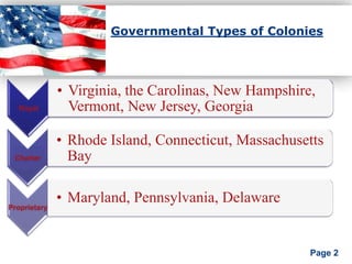Week 2, Colonial Political System | PPTX | Politics