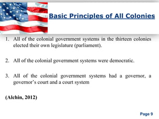 Week 2, Colonial Political System | PPTX