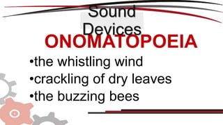 Sound Devices in Literature (Figures of Sounds) | PPTX