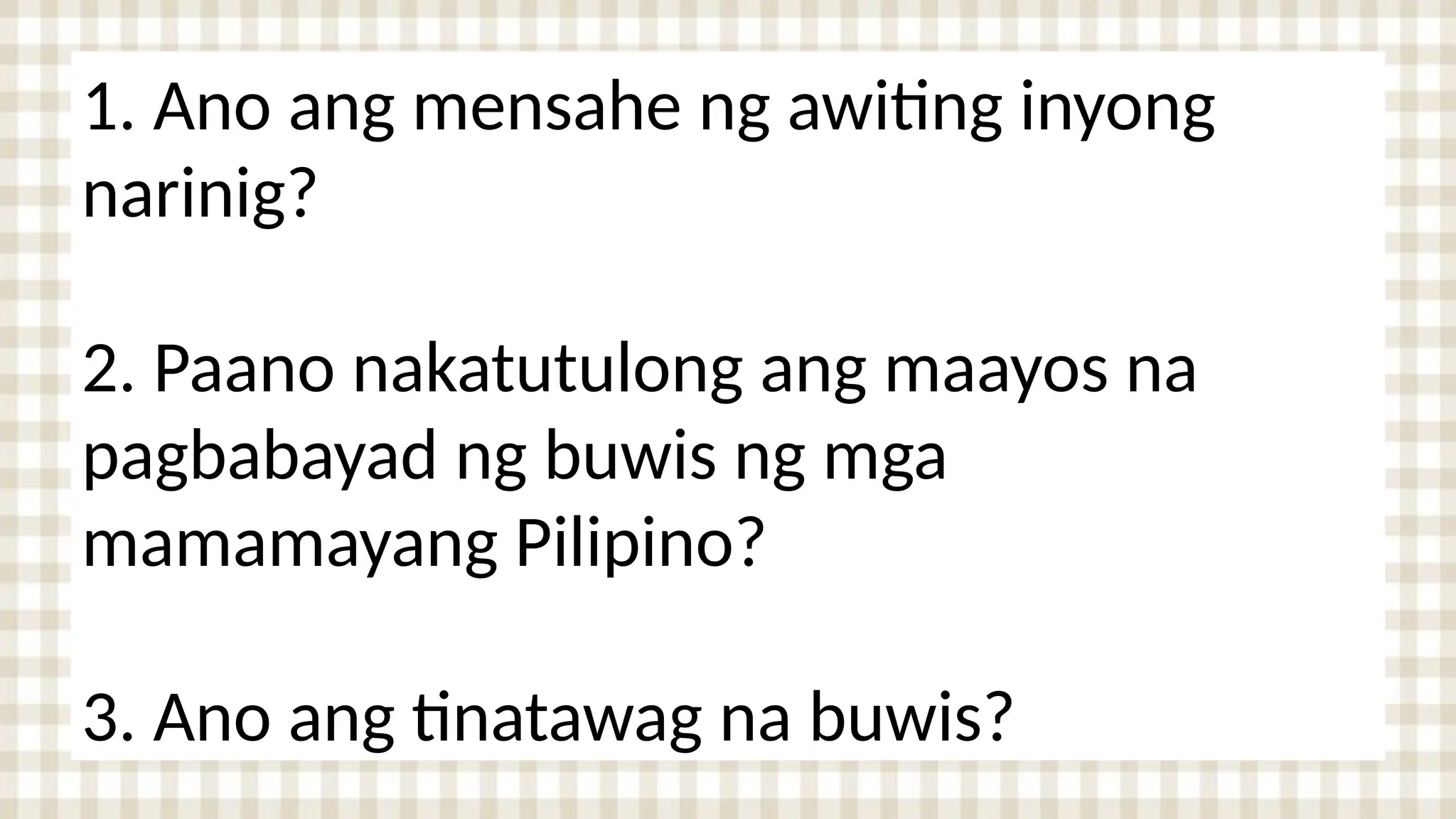 Araling panlipunan 9 : Uri ng mga Buwis | PPTX