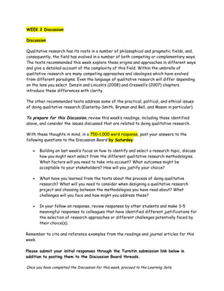 Week 2 discussion | DOC