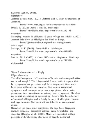 Week 2 Discussion-2nd reply Jessica Alper Chief c | DOCX