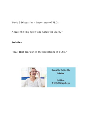 Week 2 Discussion - Importance of PLCsAccess the link belo.docx