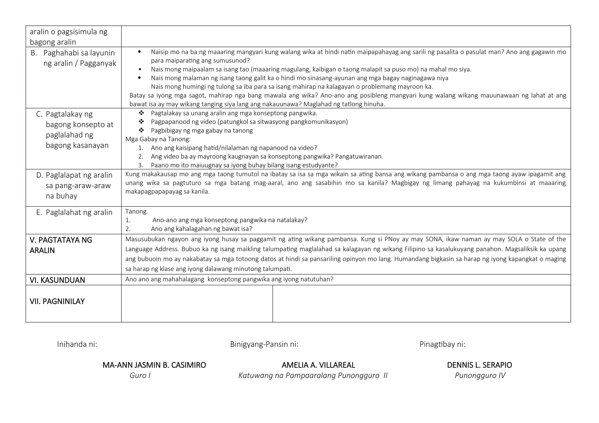 WEEK 2 Daily lesson log-SHS Filipino.docx
