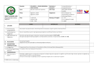 WEEK 2 Daily lesson log-SHS Filipino.docx