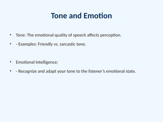 verbal communication skills for business communication | PPTX
