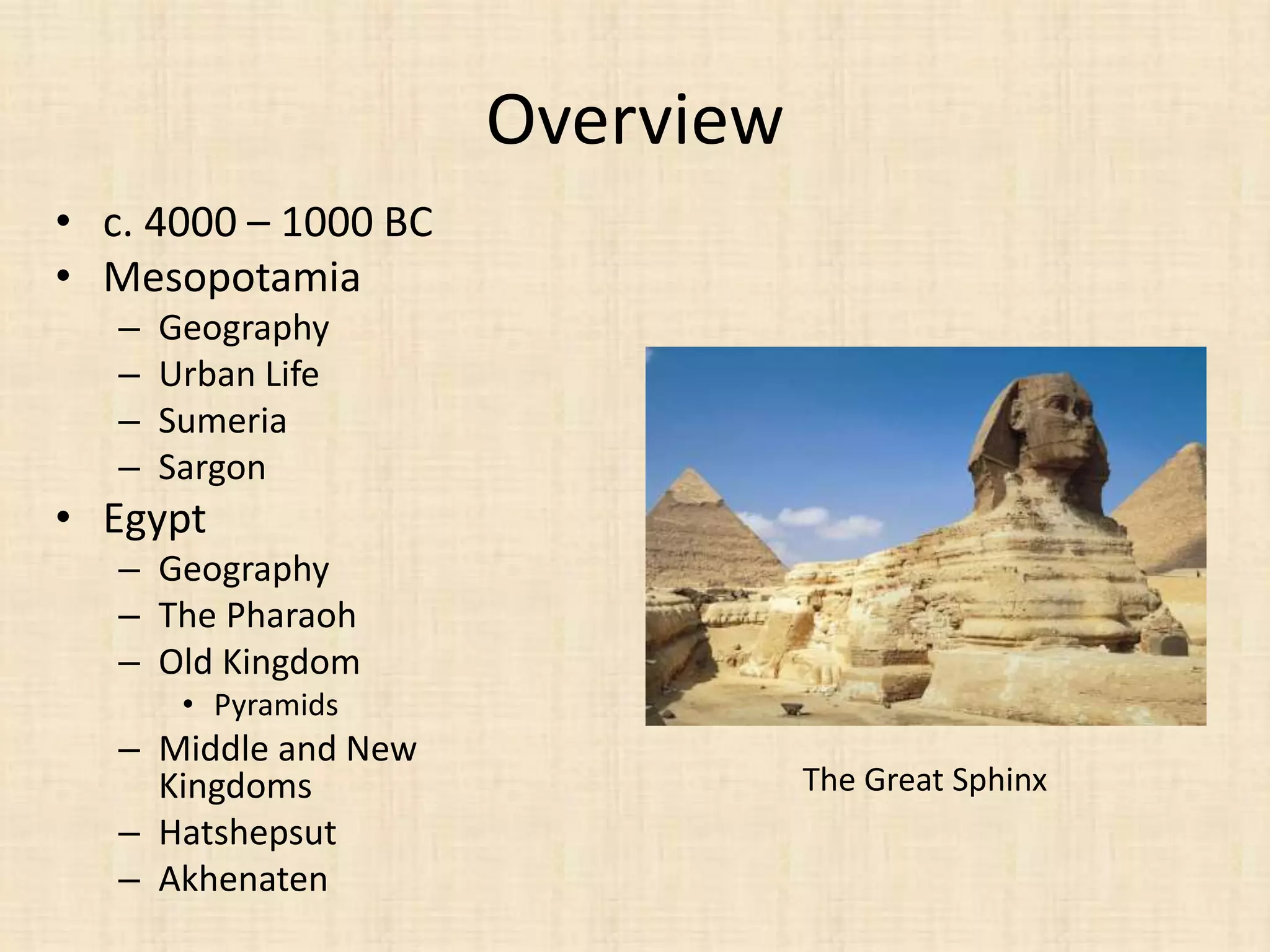 Week 2 (Egypt) | PPTX