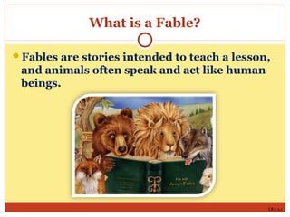 Week 2 Elements of Fables | PPT