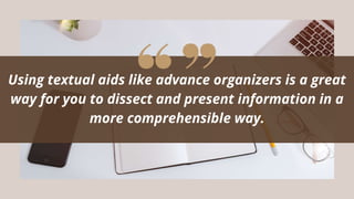 THE EFFECT OF TEXTUAL AIDS ON THE UNDERSTANING OF A TEXT | PPTX