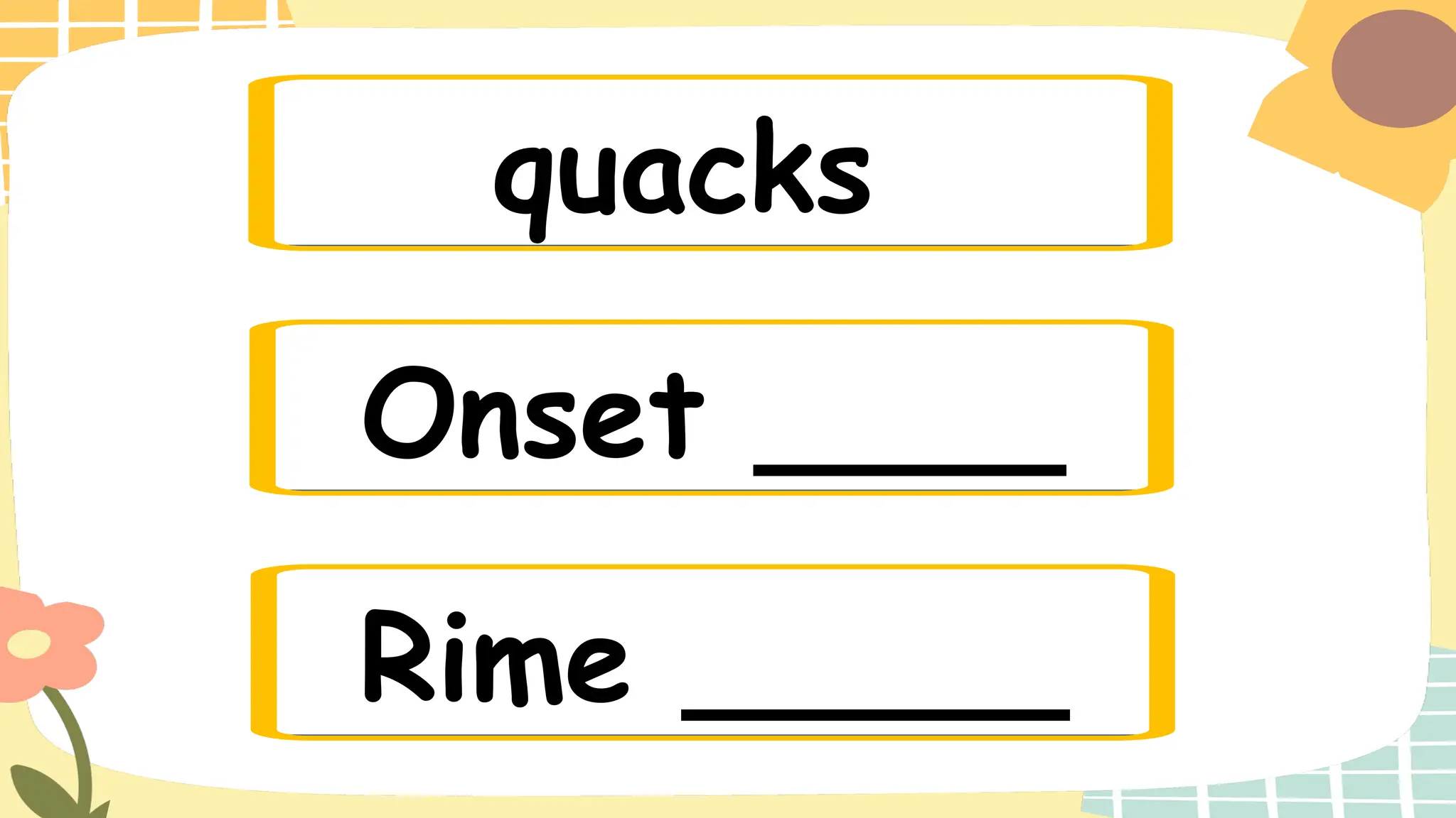 onset and rime lesson powerpoint for grade 2 | PPTX