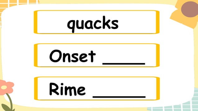 onset and rime lesson powerpoint for grade 2 | PPTX