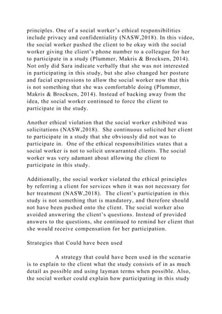 Week 2 Ethical Issues in Social Work ResearchWhether social | PDF