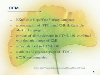 Week 2 HTML lists, hyperlinks, tables, and images | PPTX