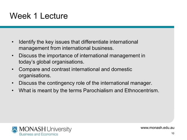 International Management Week 2 | PPT