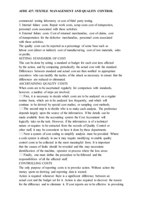 Week 2 importance of standards | DOC | Apparel Industry | Industries