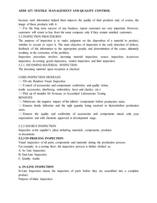 Week 2 importance of standards | DOC | Apparel Industry | Industries