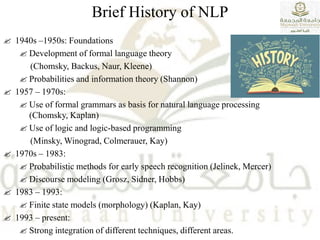 introduction to natural language processing | PPT