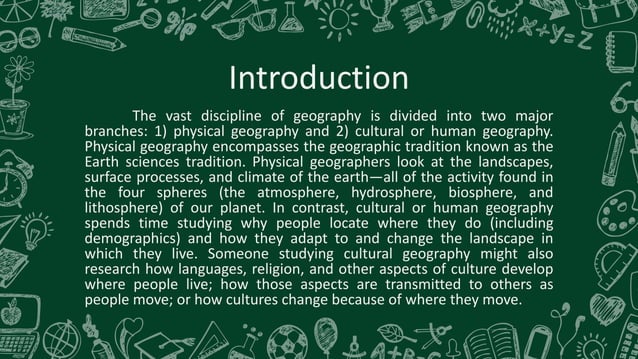 Week 2_Introduction to Physical Geography.pptx | Geology | Science