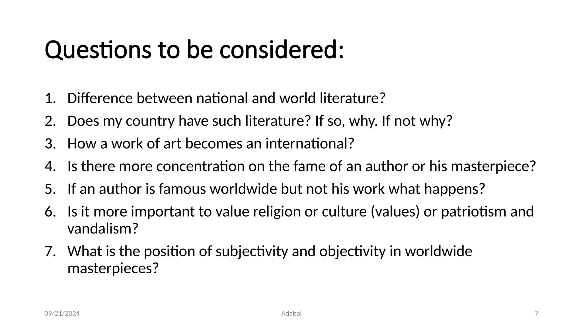 Week 2_ Intro to World Literature_051303.pptx | Poetry | Books and ...