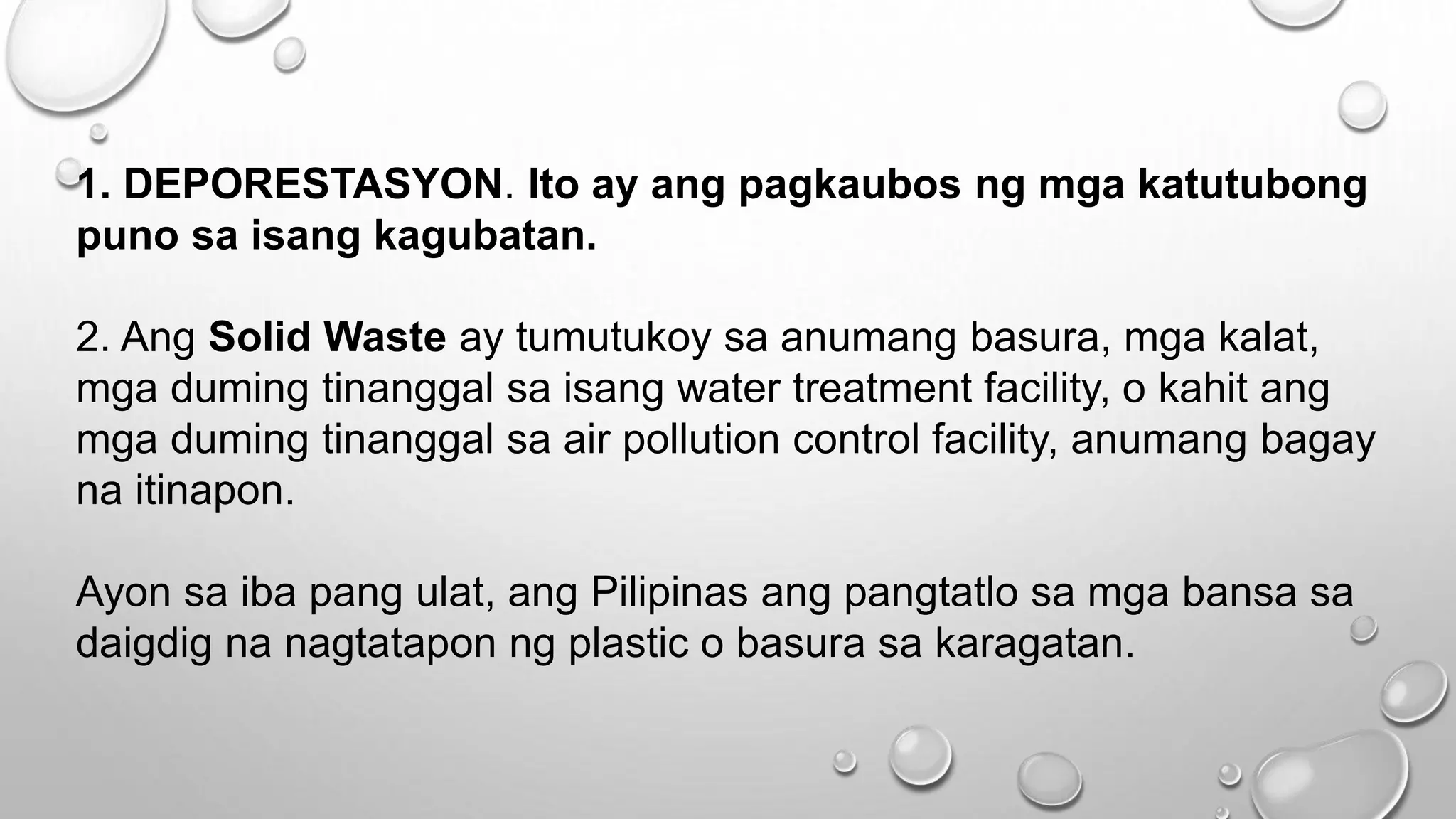 MELC PIVOT 4A Week 2 Kontemporaryong Isyu Kasalukuyang Kalagayang Pangkapaligiran sa Pilipinas ...