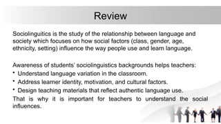 Language and Culture; How language represents culture | PPTX