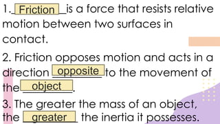 LAW OF INERTIA - NEWTONS FIRST LAW OF MOTION | PPTX