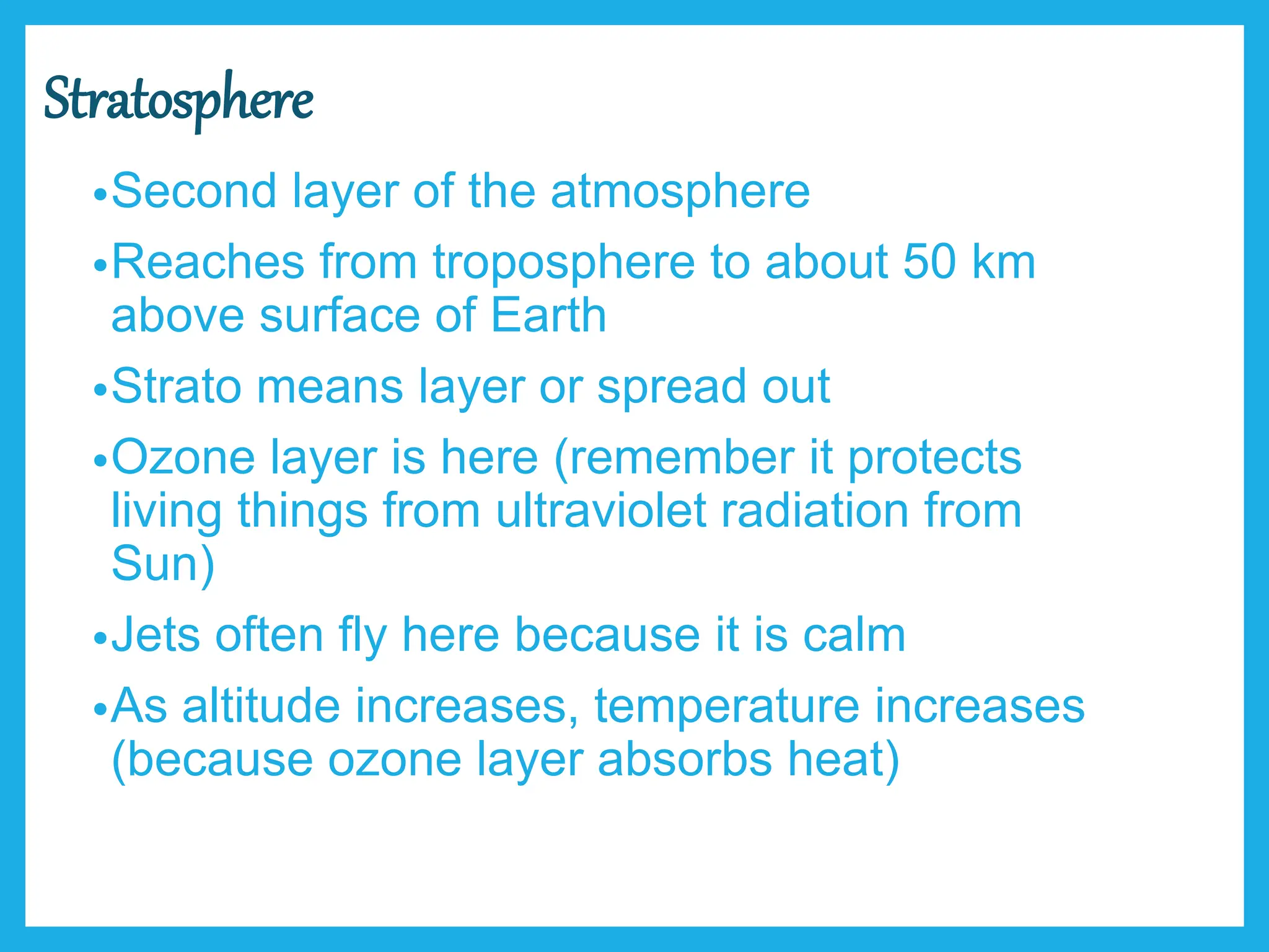 iNTRODUCING layers of the atmosphere b1.ppt
