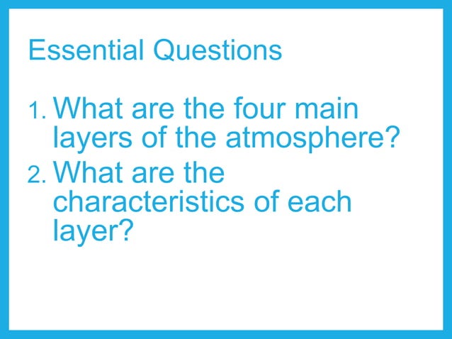 iNTRODUCING layers of the atmosphere b1.ppt