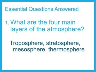iNTRODUCING layers of the atmosphere b1.ppt