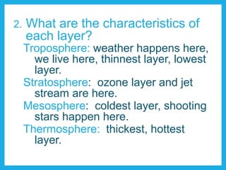 iNTRODUCING layers of the atmosphere b1.ppt