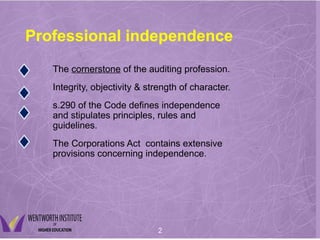 Lecture Governance and auditors and Audit Regulation | PPT | Free Download