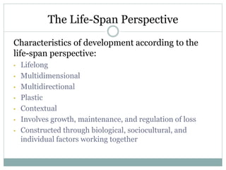 Week 2 Lifespan Perspective | PPTX