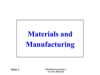 week 2 Material and MANUFACTURING .ppt