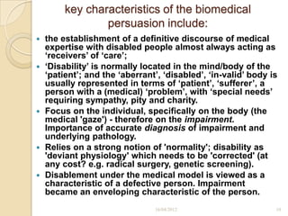 Old World: Hegemonic explanatory frameworks for thinking disability | PPTX