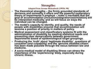 Old World: Hegemonic explanatory frameworks for thinking disability | PPTX