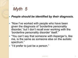 Old World: Hegemonic explanatory frameworks for thinking disability | PPTX